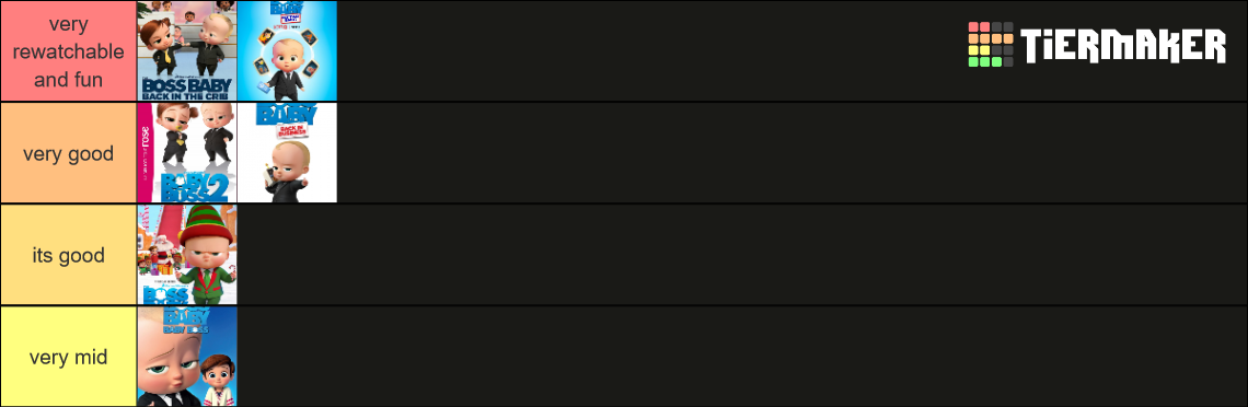 Boss Baby Films and Series (January 2023) Tier List (Community Rankings ...