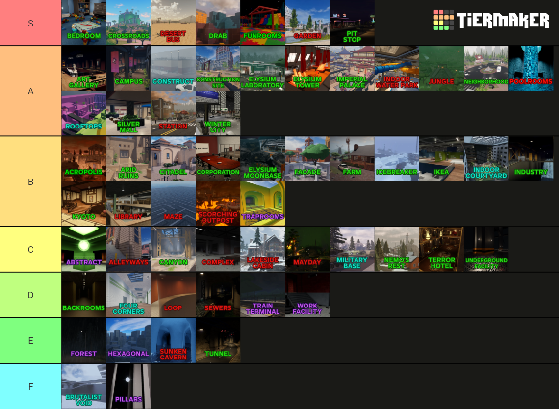 Evade - All Maps (Feb 2025) Tier List (Community Rankings) - TierMaker