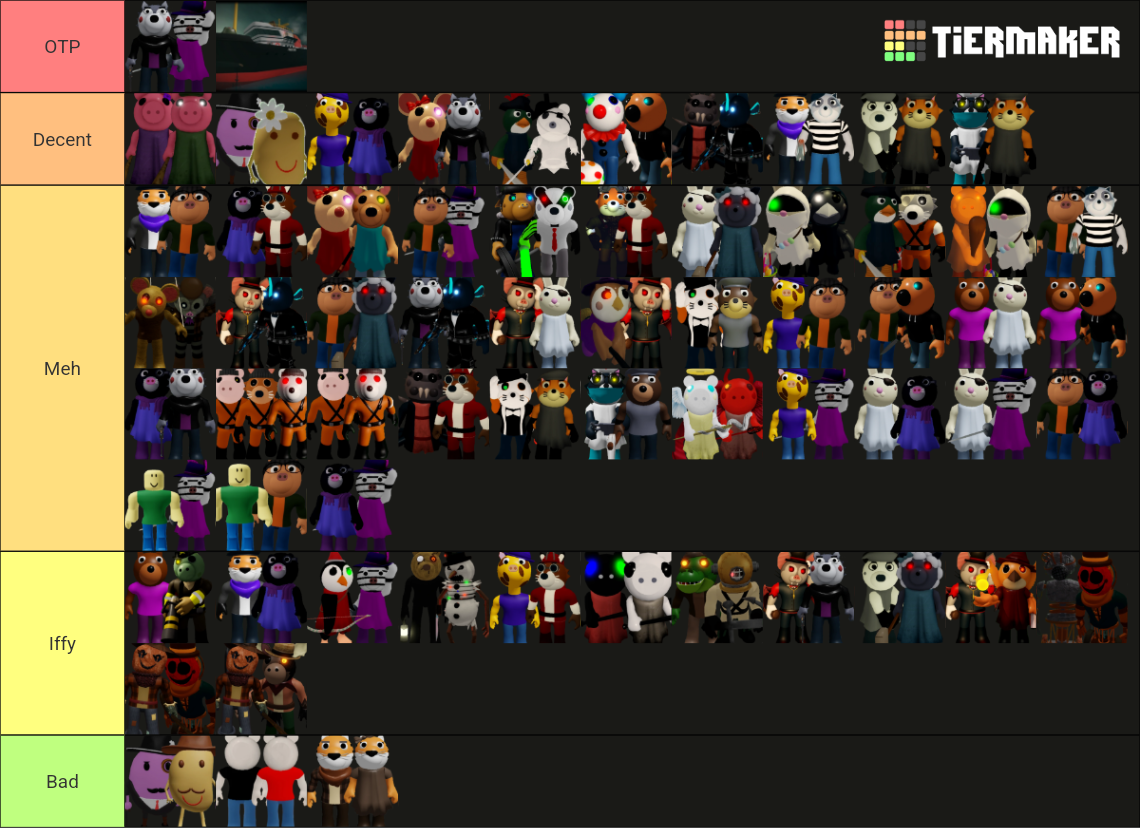 Piggy [Roblox] Ships Tierlist Tier List (Community Rankings) - TierMaker