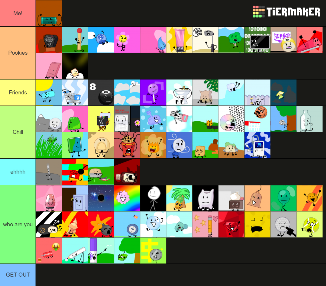 BFB Redone Icons (By Naily!) Tier List (Community Rankings) - TierMaker