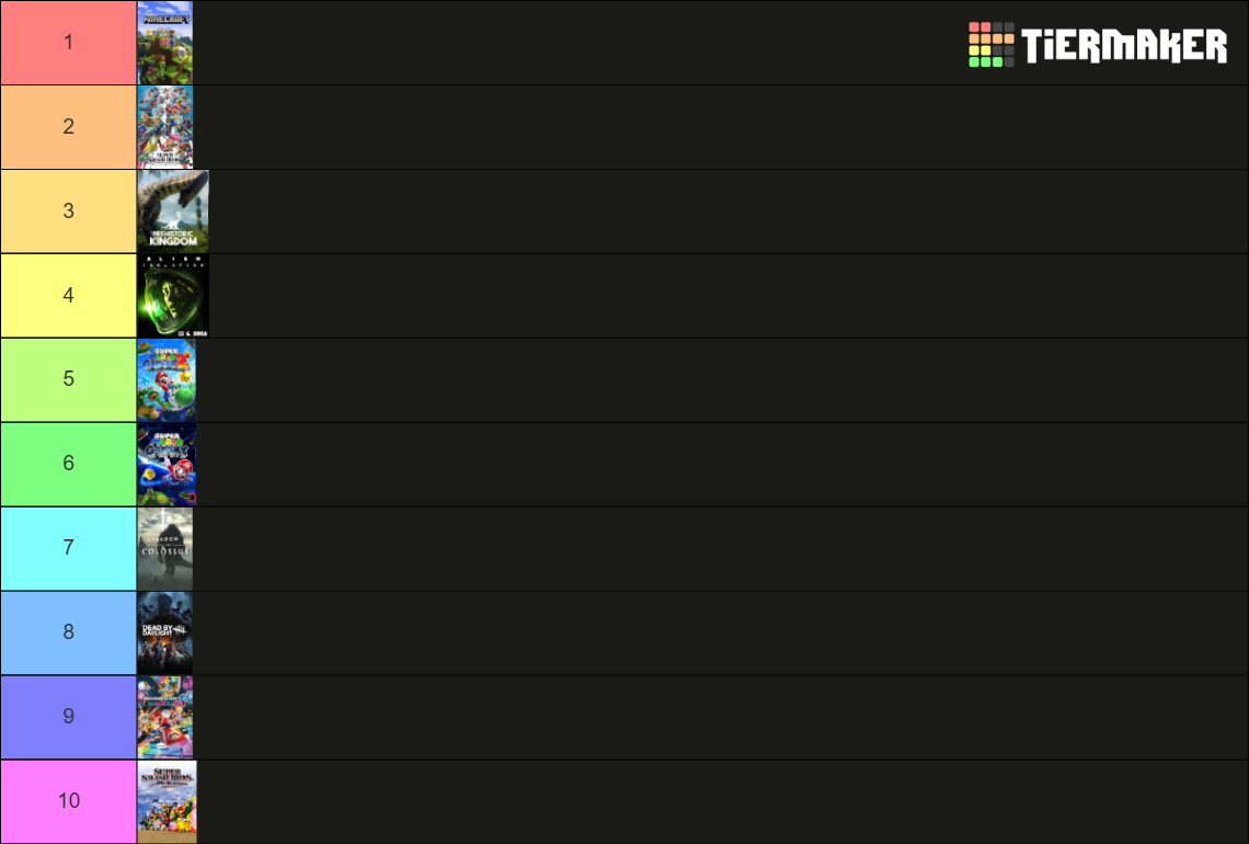 Top 10 Video Games Tier List (Community Rankings) - TierMaker