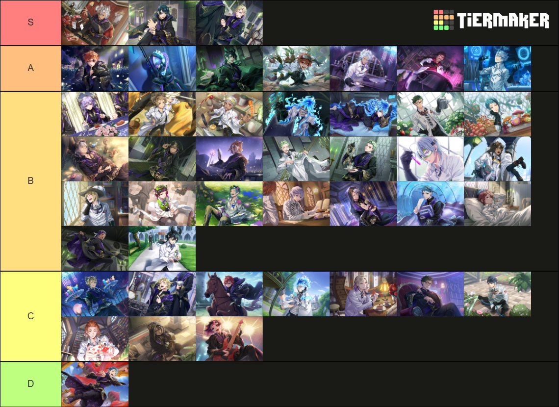 Disney Twisted Wonderland - cards Tier List (Community Rankings) - TierMaker