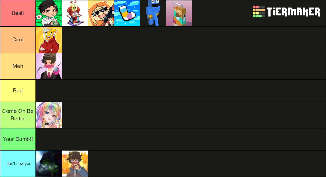 Socks Studios Tierlist Tier List (Community Rankings) - TierMaker