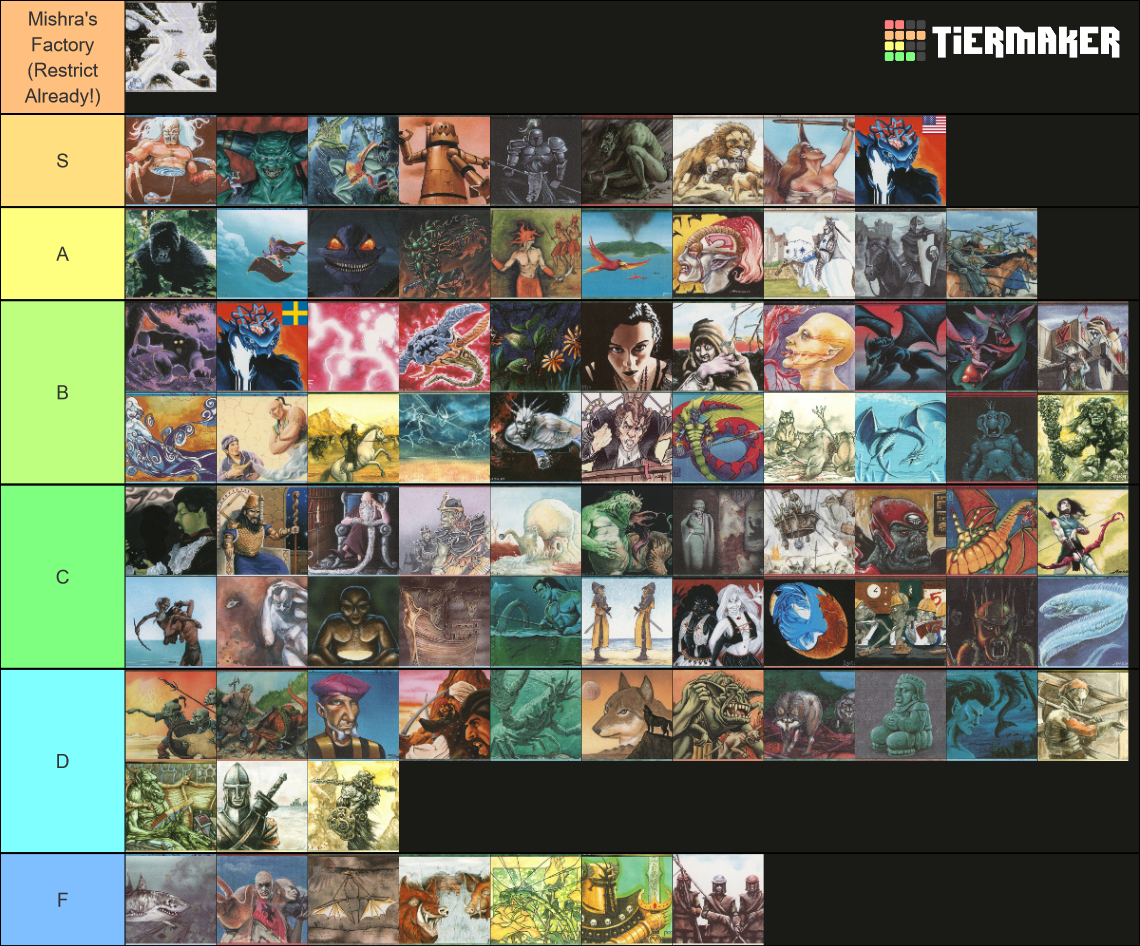 Old School Magic Creatures Tier List (Community Rankings) - TierMaker