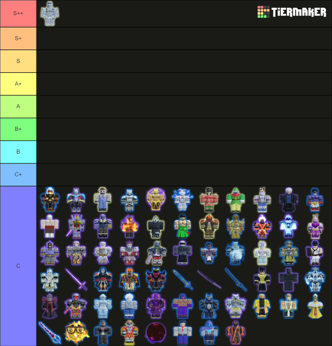 World of Stands Skins 2.0 Tier List (Community Rankings) - TierMaker