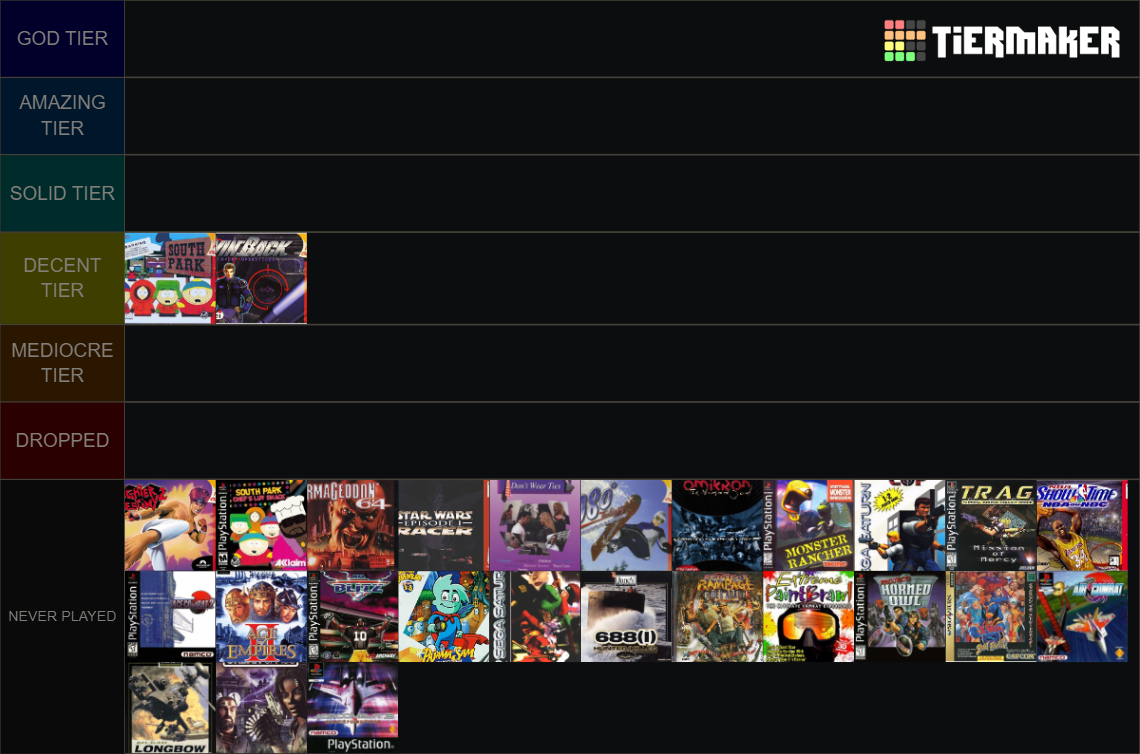 5th Gen Video Games Tier List (Community Rankings) - TierMaker