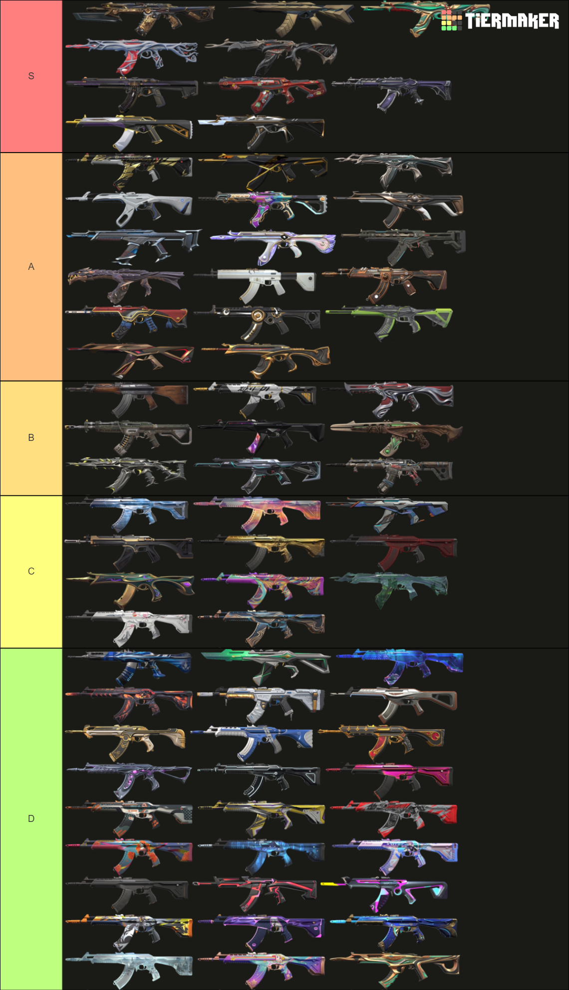 Valorant Vandal Skins (September 2024) Tier List (Community Rankings ...