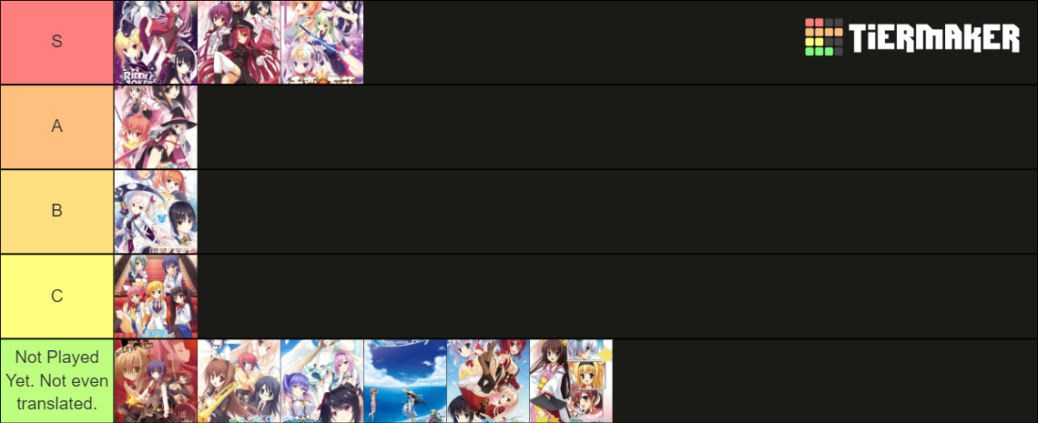 YuzuSoft Visual Novel TierList Tier List (Community Rankings) - TierMaker