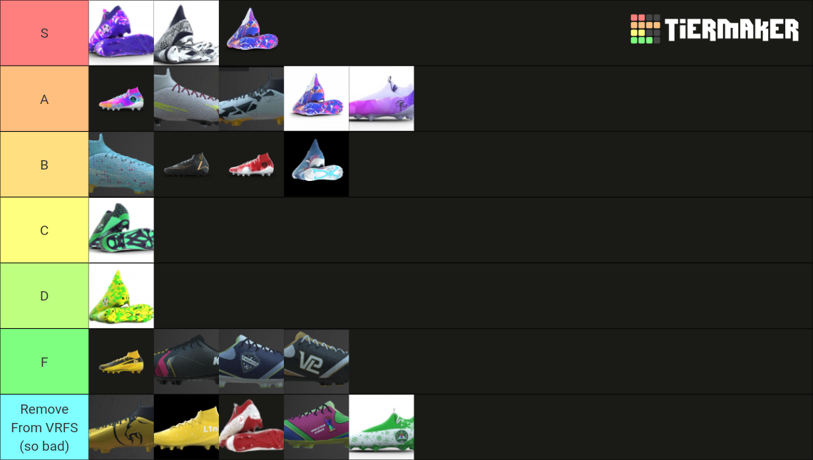 VRFS Custom Boots Tier List (Community Rankings) - TierMaker