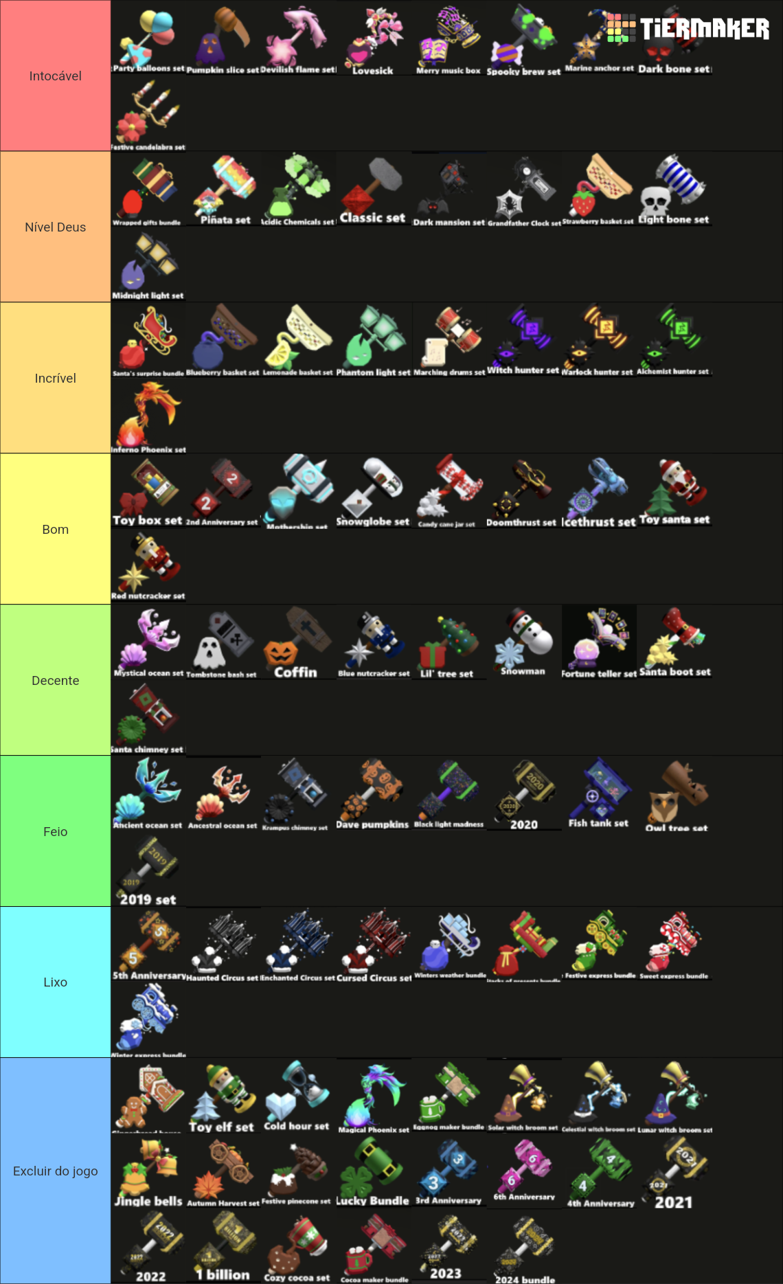 Flee The Facility Legendary sets Tier List (Community Rankings) - TierMaker