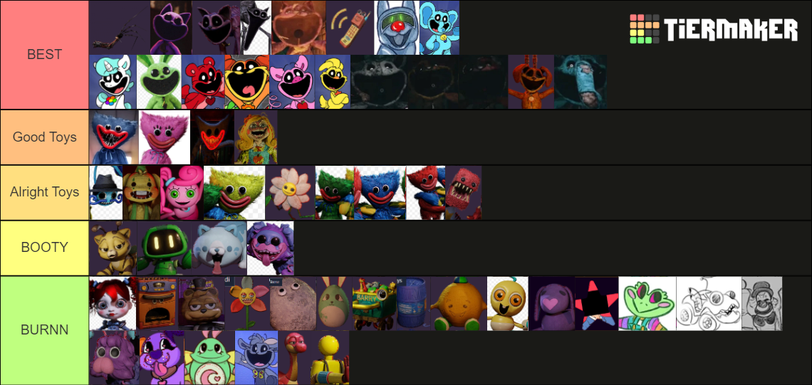 All Poppy Playtime Characters (+ Project Playtime) (2024) Tier List ...
