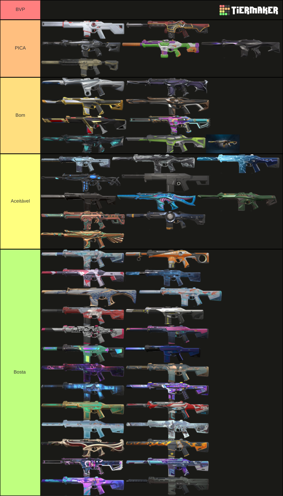 Valorant Phantom Skins (August 2024) Tier List (Community Rankings ...