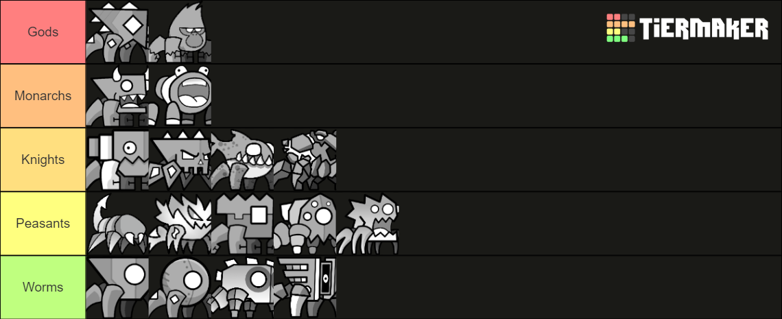 Geometry Dash Spiders Tier List (Community Rankings) - TierMaker