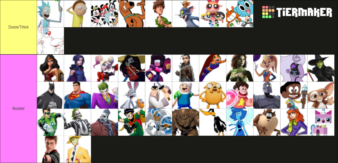 MultiVersus: Revival (Make a Roster) Tier List (Community Rankings ...