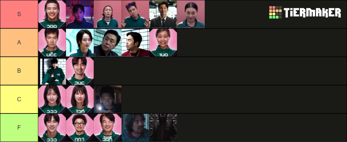 Squid Game Season 2 Characters Tier List Community Rankings Tiermaker