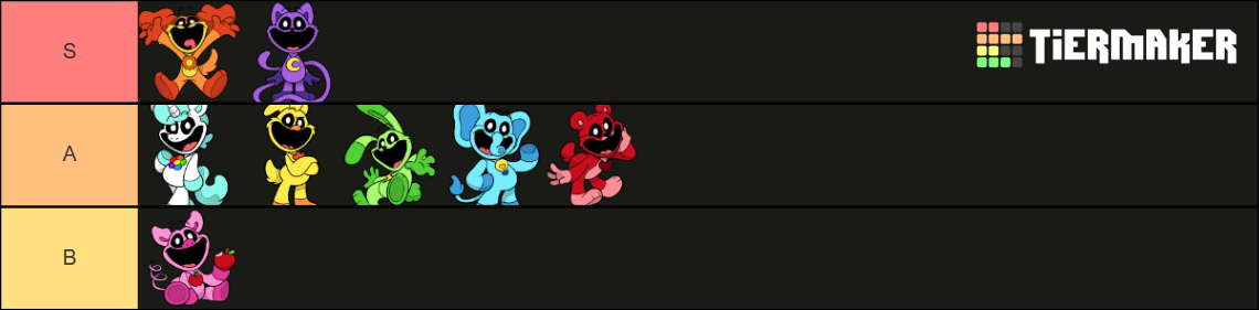 Smiling Critters Tier List (Community Rankings) - TierMaker