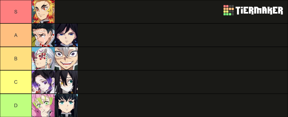 Demon Slayer Hashira Tier List (Community Rankings) - TierMaker