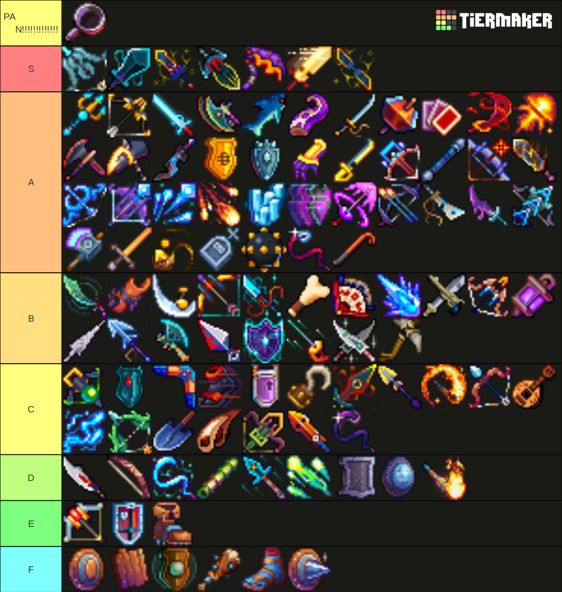 Dead Cells All Weapons v.2.8 Tier List (Community Rankings) - TierMaker