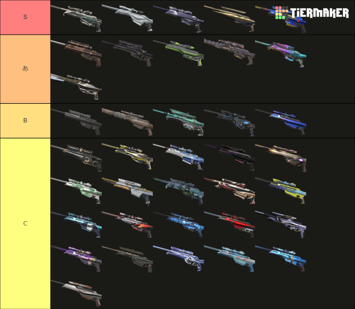 Valorant Operator Skins (June 2023) Tier List (Community Rankings ...