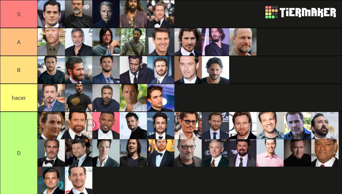 DILF Actors Tier List (Community Rankings) - TierMaker