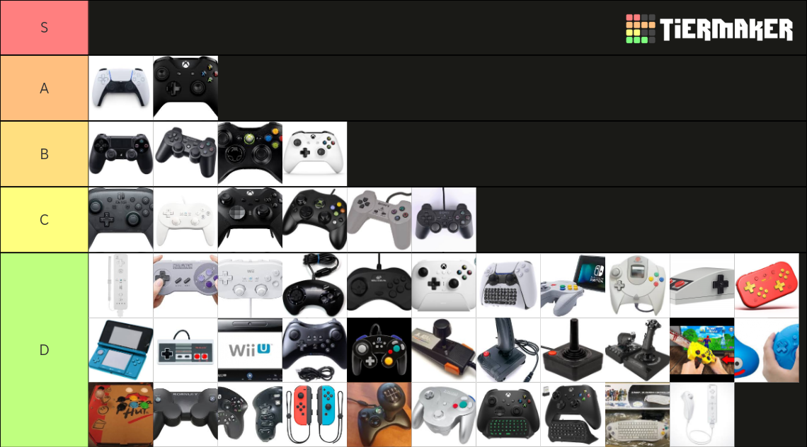 Controller Tier List (Community Rankings) - TierMaker