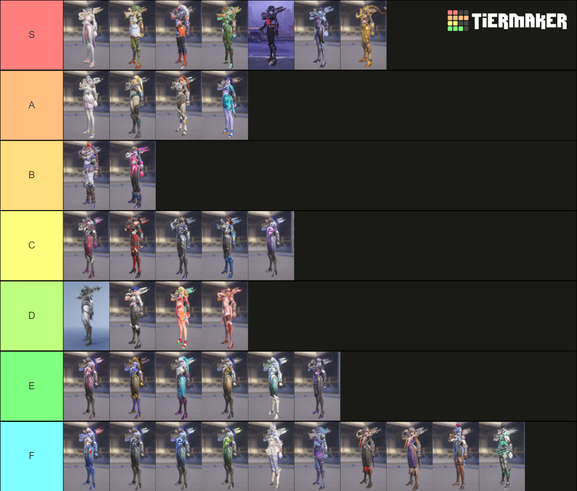 Widowmaker Skins season 12 Tier List (Community Rankings) - TierMaker