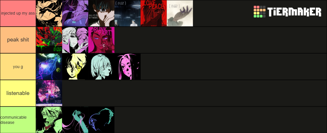ALIEN STAGE All Songs (Covers Included) Tier List (Community Rankings ...