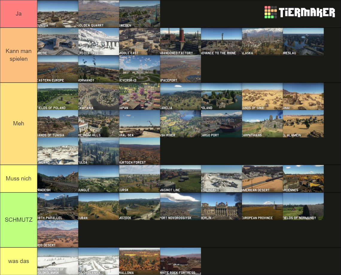 War Thunder Ground Forces Maps (ALPHA STRIKE) Tier List (Community ...