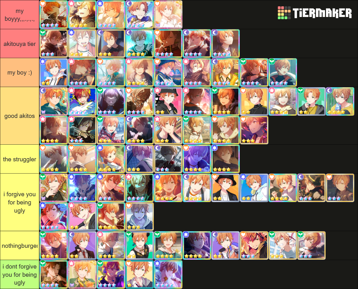 Project SEKAI All Akito Shinonome Cards Tier List (Community Rankings ...