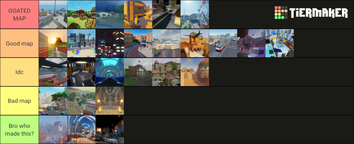 Arsenal map Tier List (Community Rankings) - TierMaker