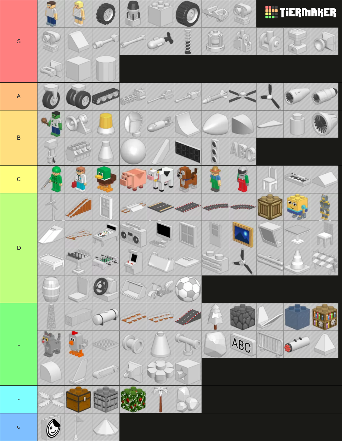 draw bricks Tier List (Community Rankings) - TierMaker