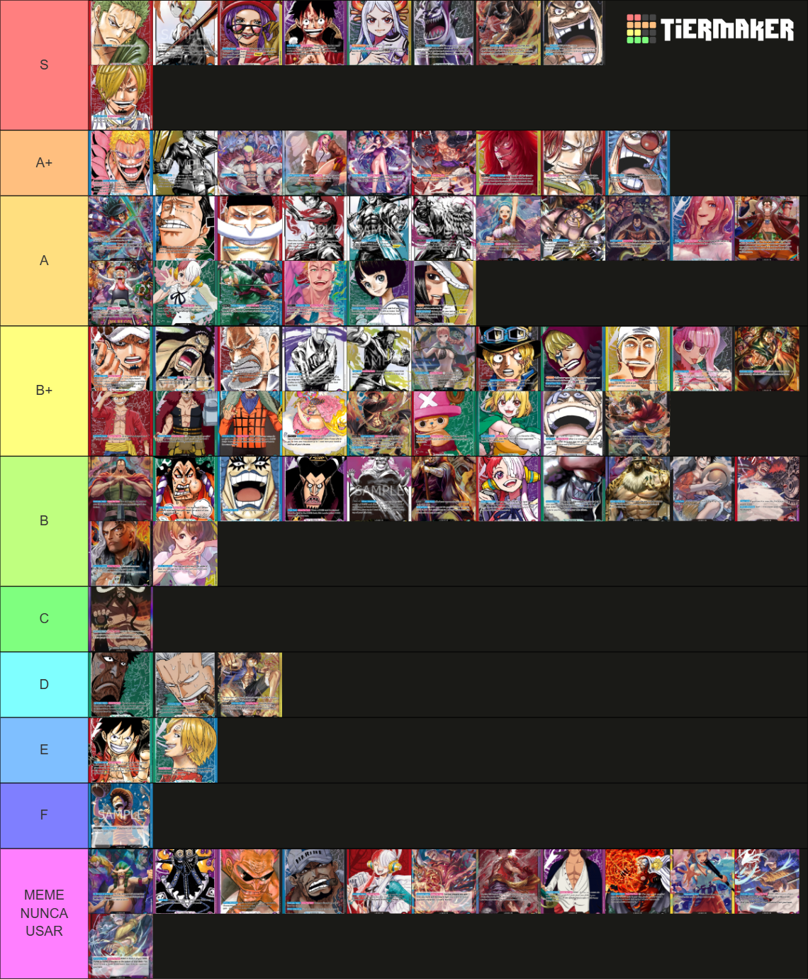OPTCG Leader (OP09) Tier List (Community Rankings) - TierMaker