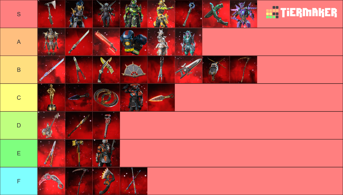 Apex Legends Heirlooms S25 Tier List (Community Rankings) - TierMaker