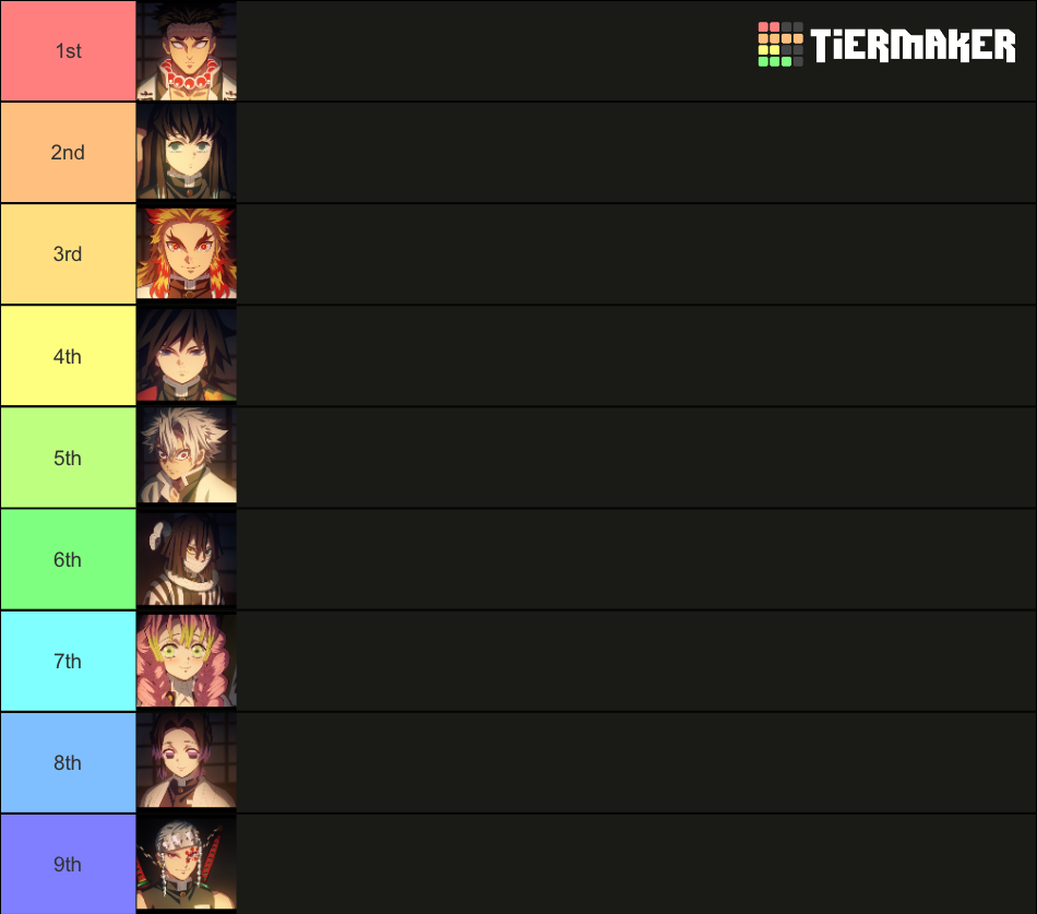 Demon Slayer Hashira Tier List (Community Rankings) - TierMaker