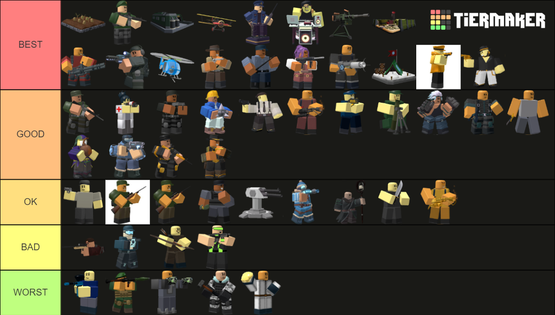 ALL TDS TOWERS 2024! Tier List (Community Rankings) - TierMaker