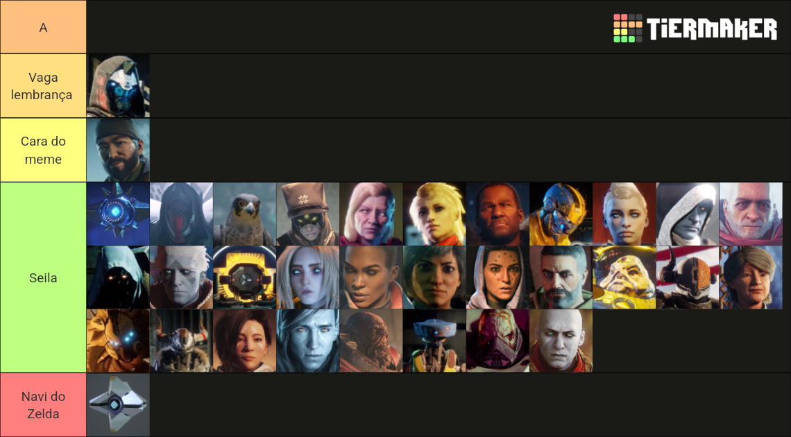 Destiny 2 Characters Tier List (Community Rankings) - TierMaker
