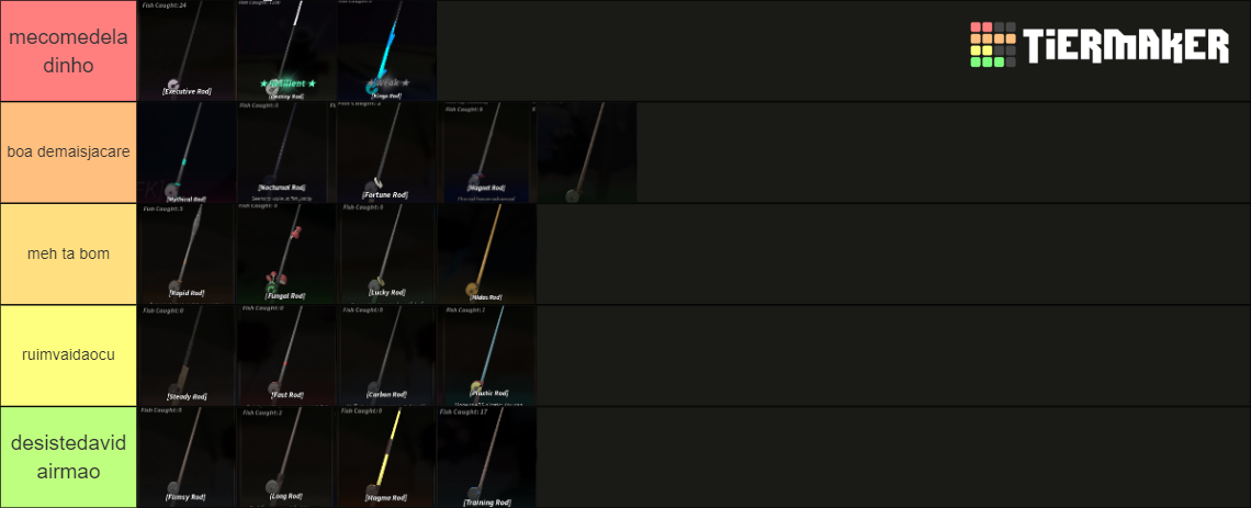 Fisch Rod Tier List (Community Rankings) - TierMaker