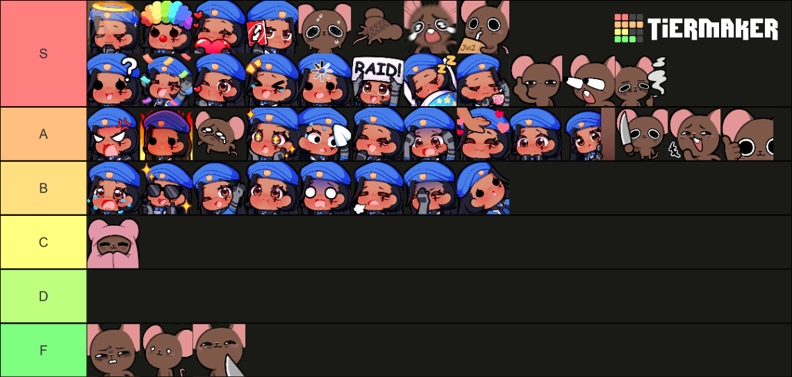 EvaMea\'s Emotes Tier List (Community Rankings) - TierMaker