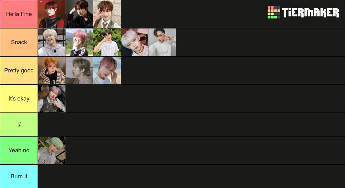 Ranking Enhypen members hair colors: Sunoo Tier List (Community ...
