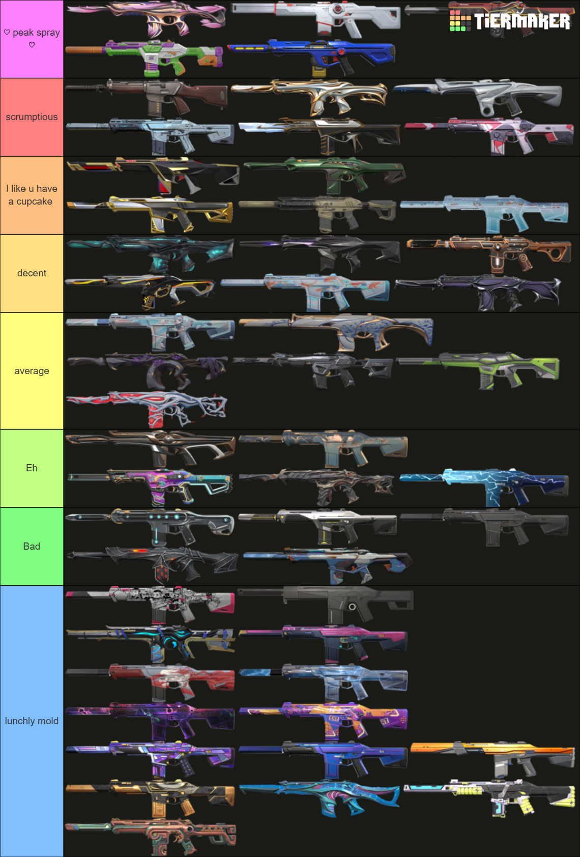 Valorant Phantom Skins (December 2024) Tier List (Community Rankings ...