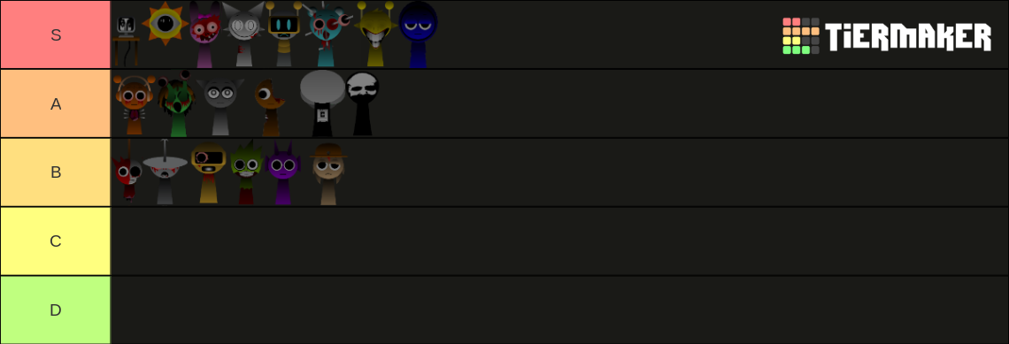 Sprunki Incredibox Horror Tier List (Community Rankings) - TierMaker