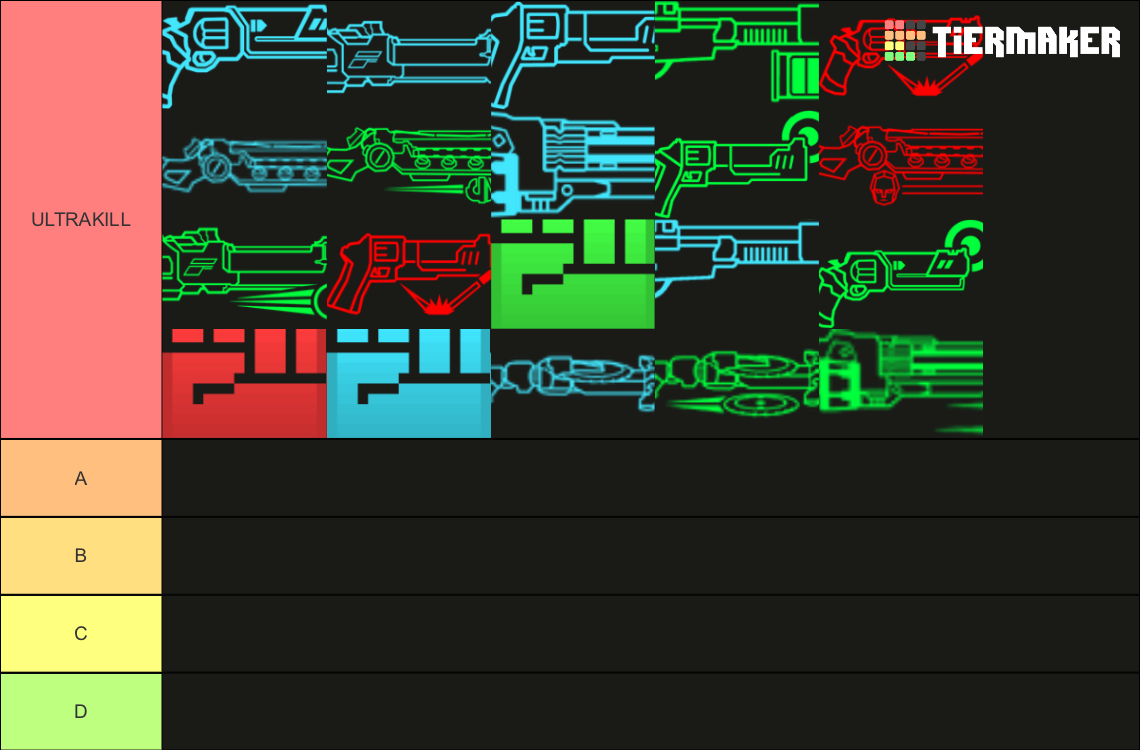 ULTRAKILL All Weapons (Including Sharpshooter) Tier List (Community ...
