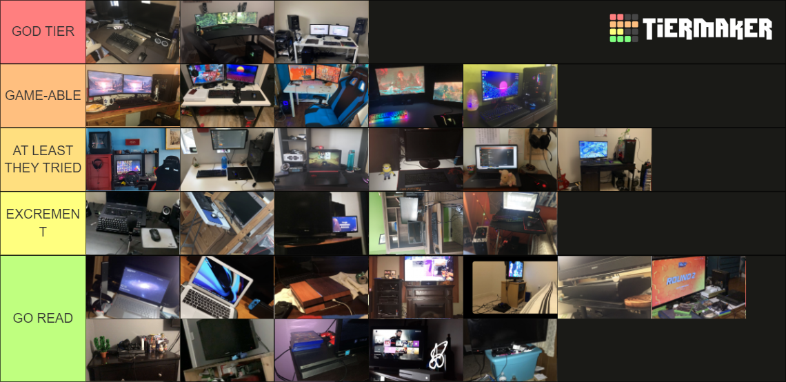 GAMING SETUPS Tier List (Community Rankings) - TierMaker