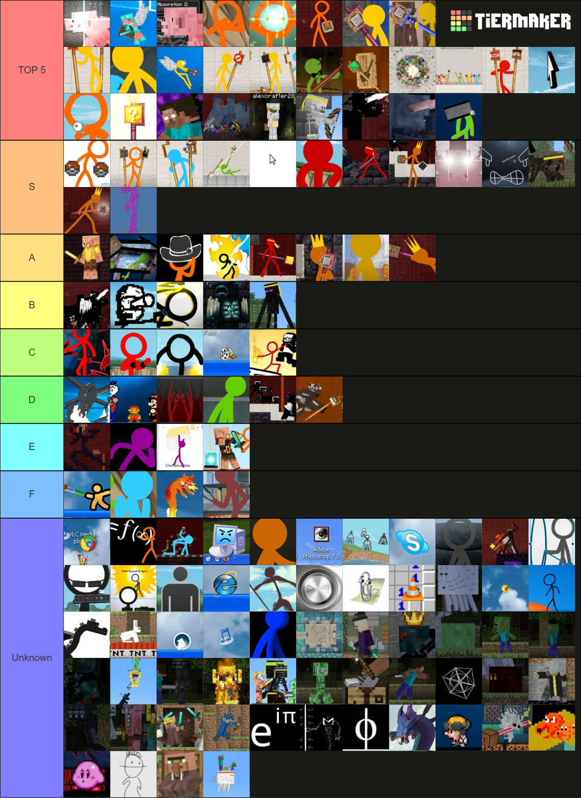 All Alan Becker Characters Tier List Tier List Community Rankings Tiermaker 