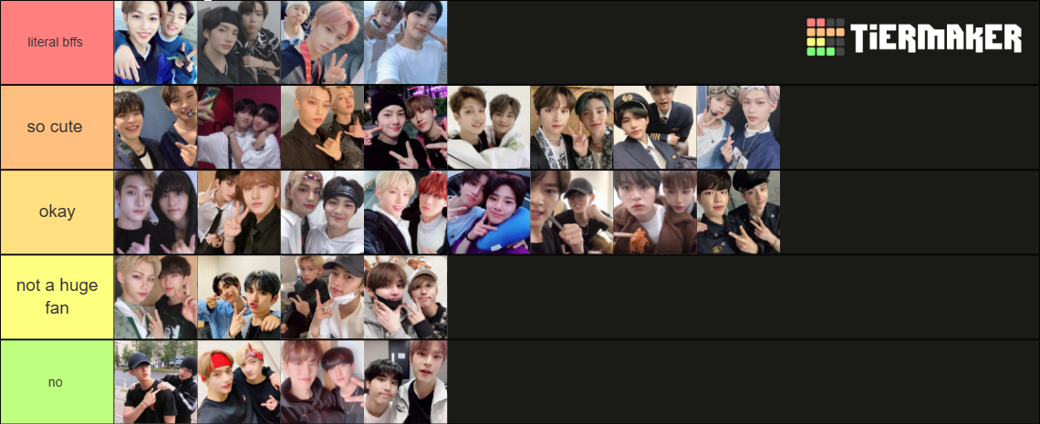 stray kids ships Tier List (Community Rankings) - TierMaker