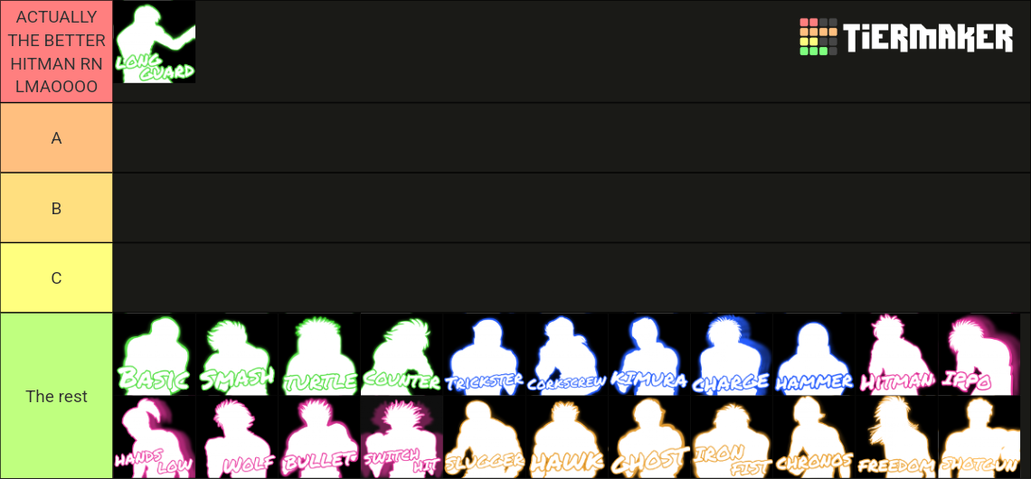 UNTITLED BOXING GAME JWORDZ LIST (UPDATED) Tier List (Community ...