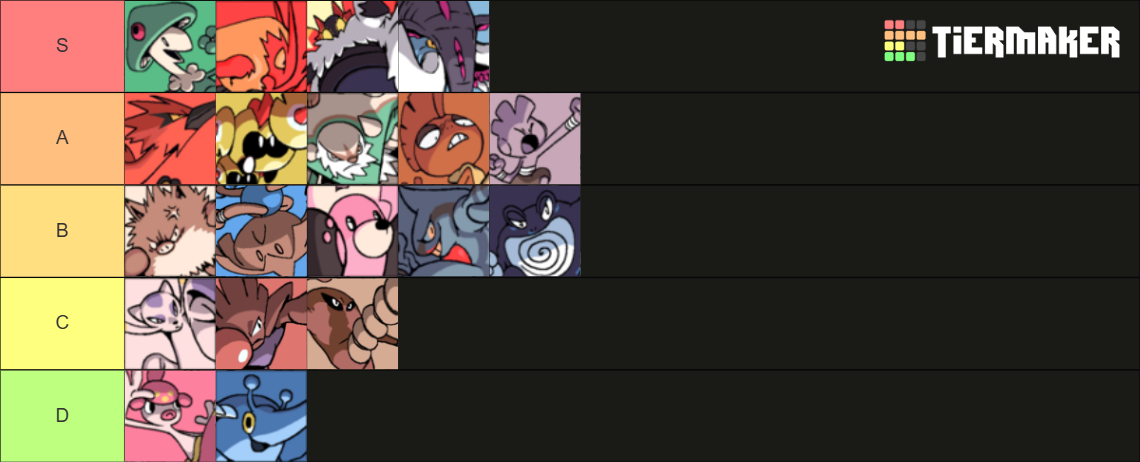 Pokemon Close Combat (v16) Tier List (Community Rankings) - TierMaker