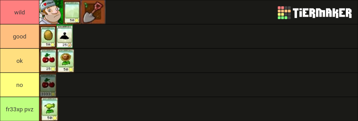 fr33xp xen pvz free Tier List (Community Rankings) - TierMaker