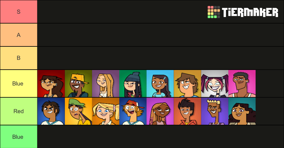 Total Drama Reboot Characters Tier List (Community Rankings) - TierMaker