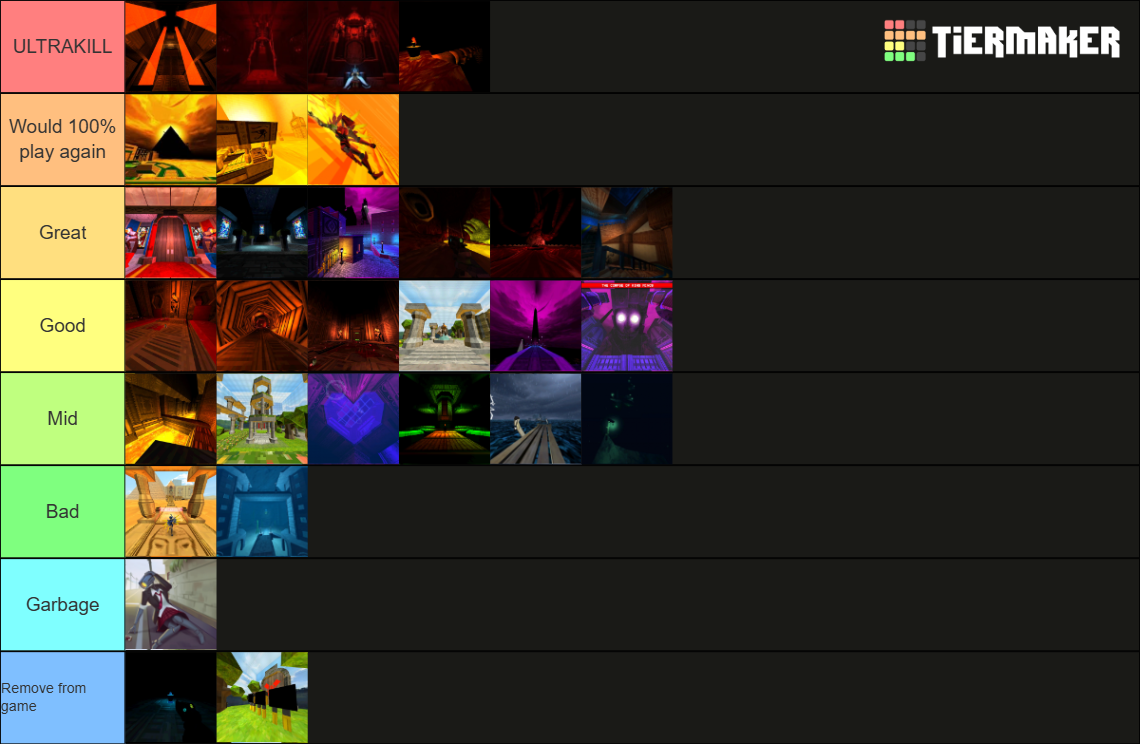 Every ULTRAKILL level Tier List (Community Rankings) - TierMaker